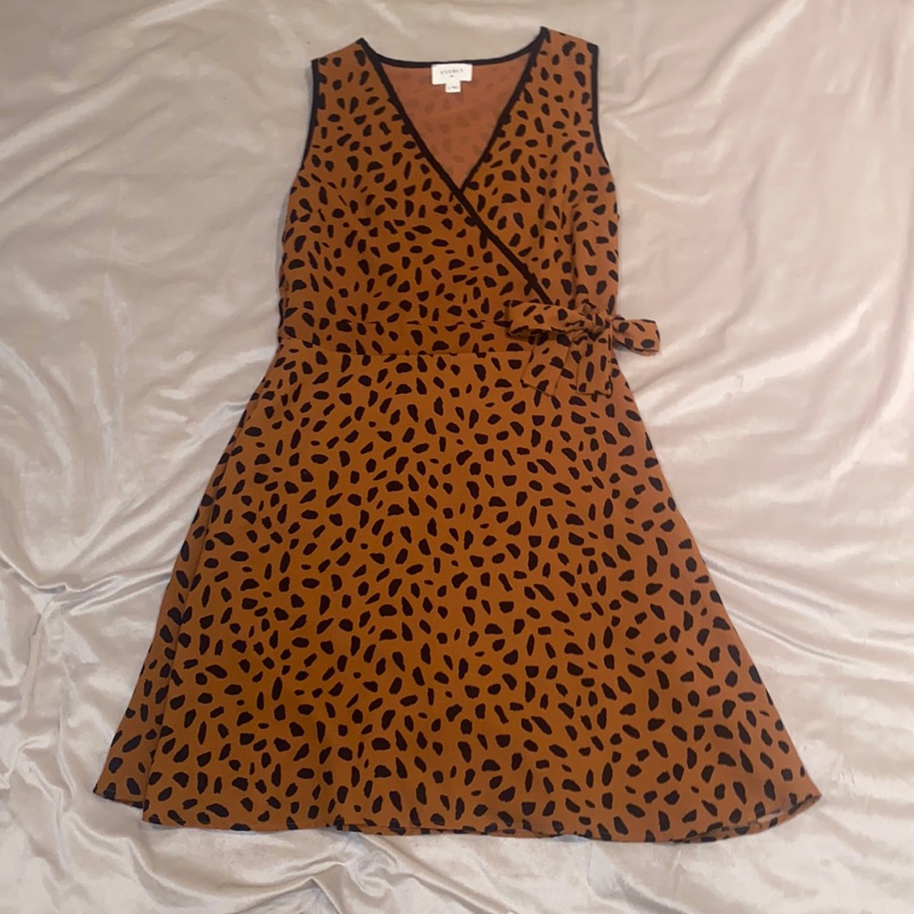 Orange And Black Spotted Dress - Gem